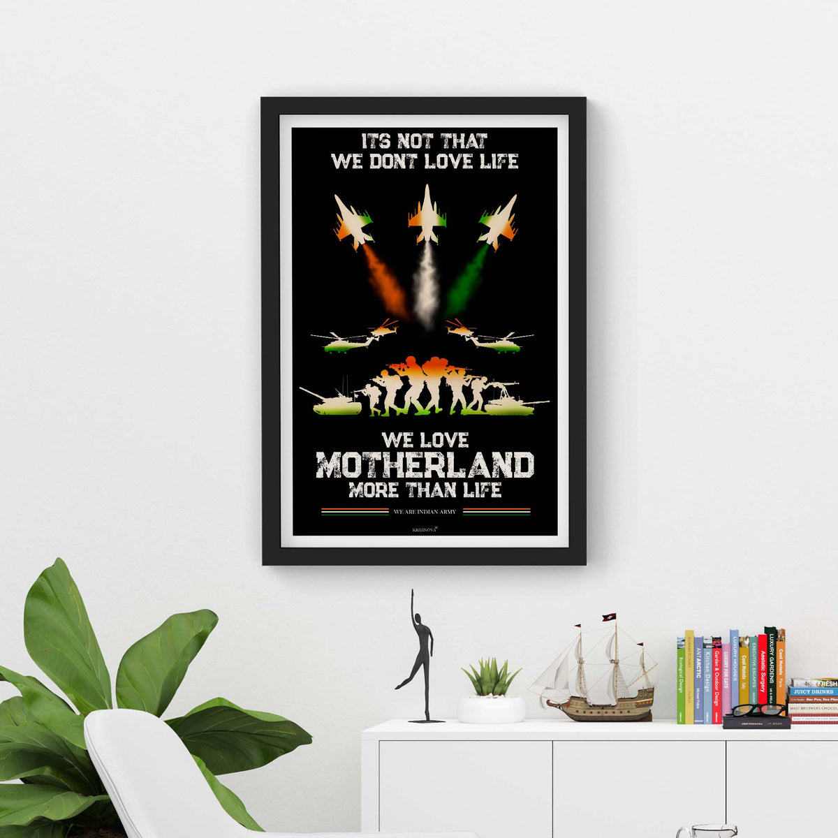We Love Motherland Quote Frame, Indian Army Frame, Armed Forces, Brave ...